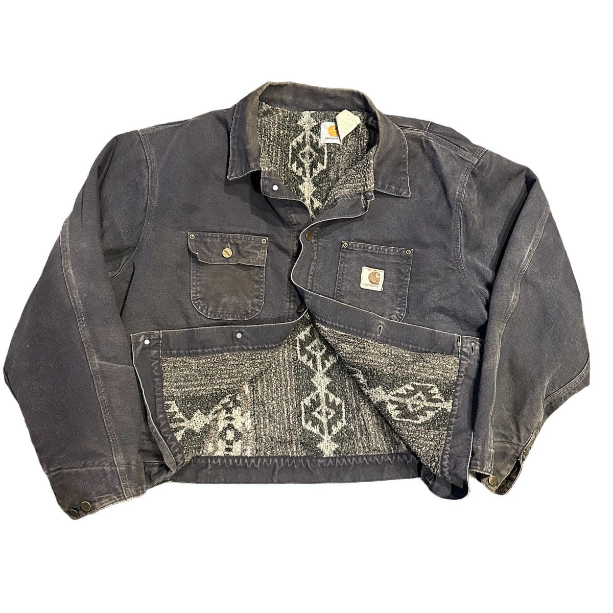 Carhartt × Vintage Vintage Carhartt Aztec Jacket | Grailed