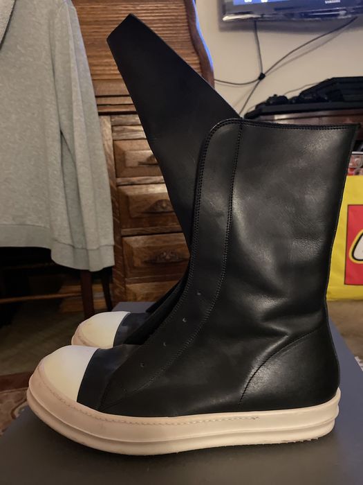 Rick Owens Rick Owens Ramones Laceless Boots SS14 size 44 | Grailed