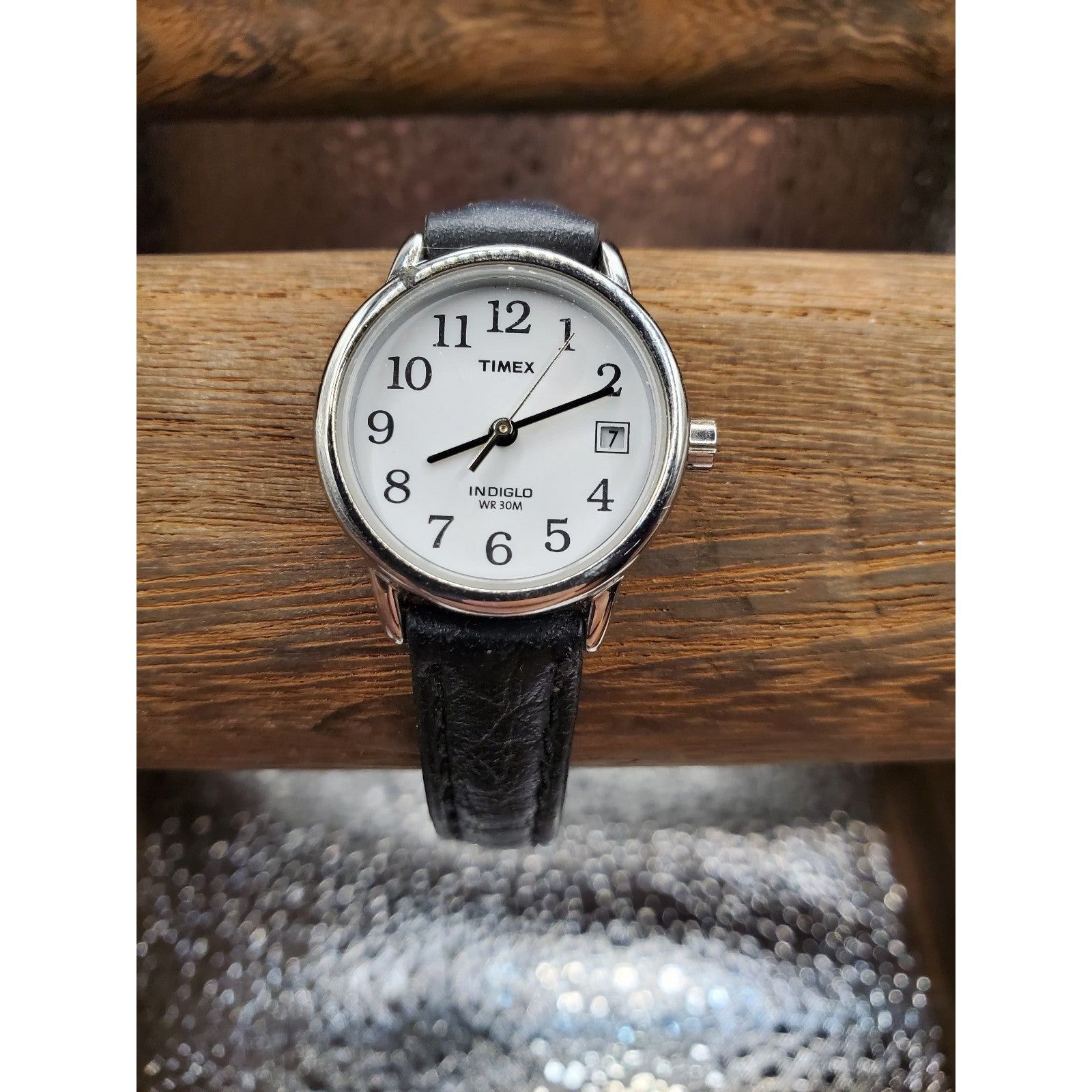 Timex Vintage Women's Timex Leather Indiglo Watch | Grailed
