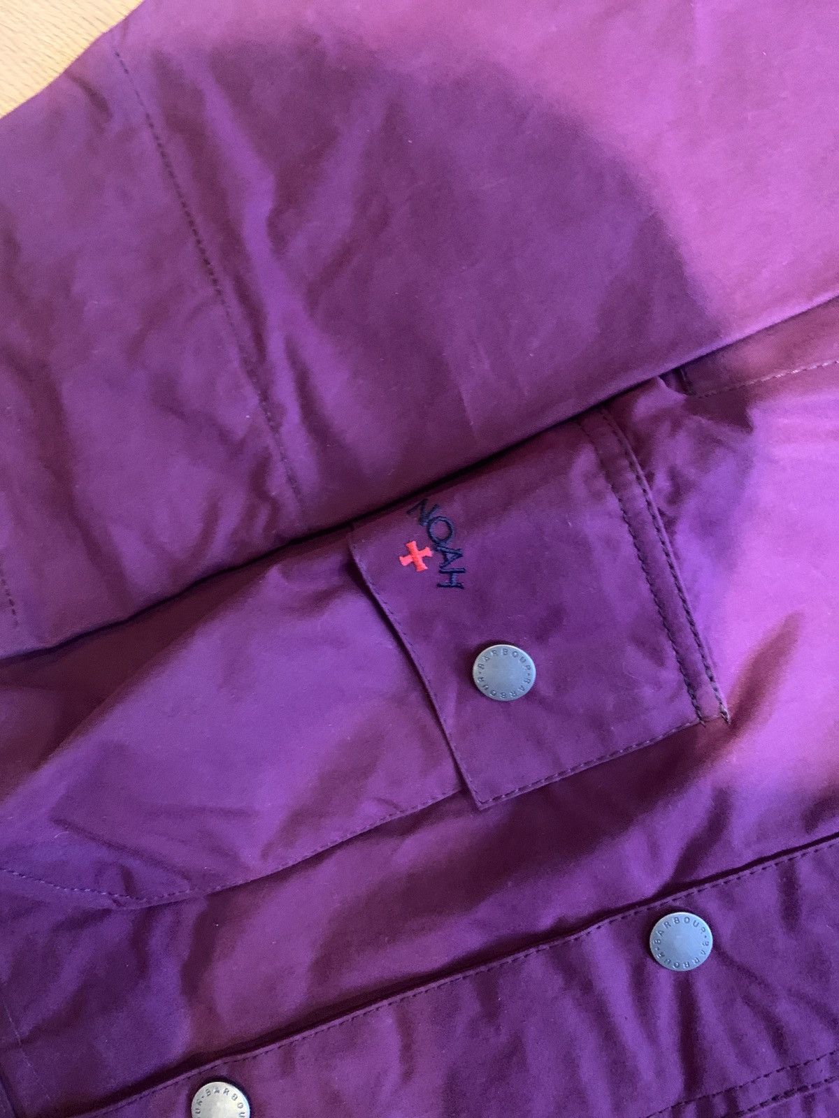 Barbour Barbour X Noah Wine Aero Bedale Waxed Jacket | Grailed