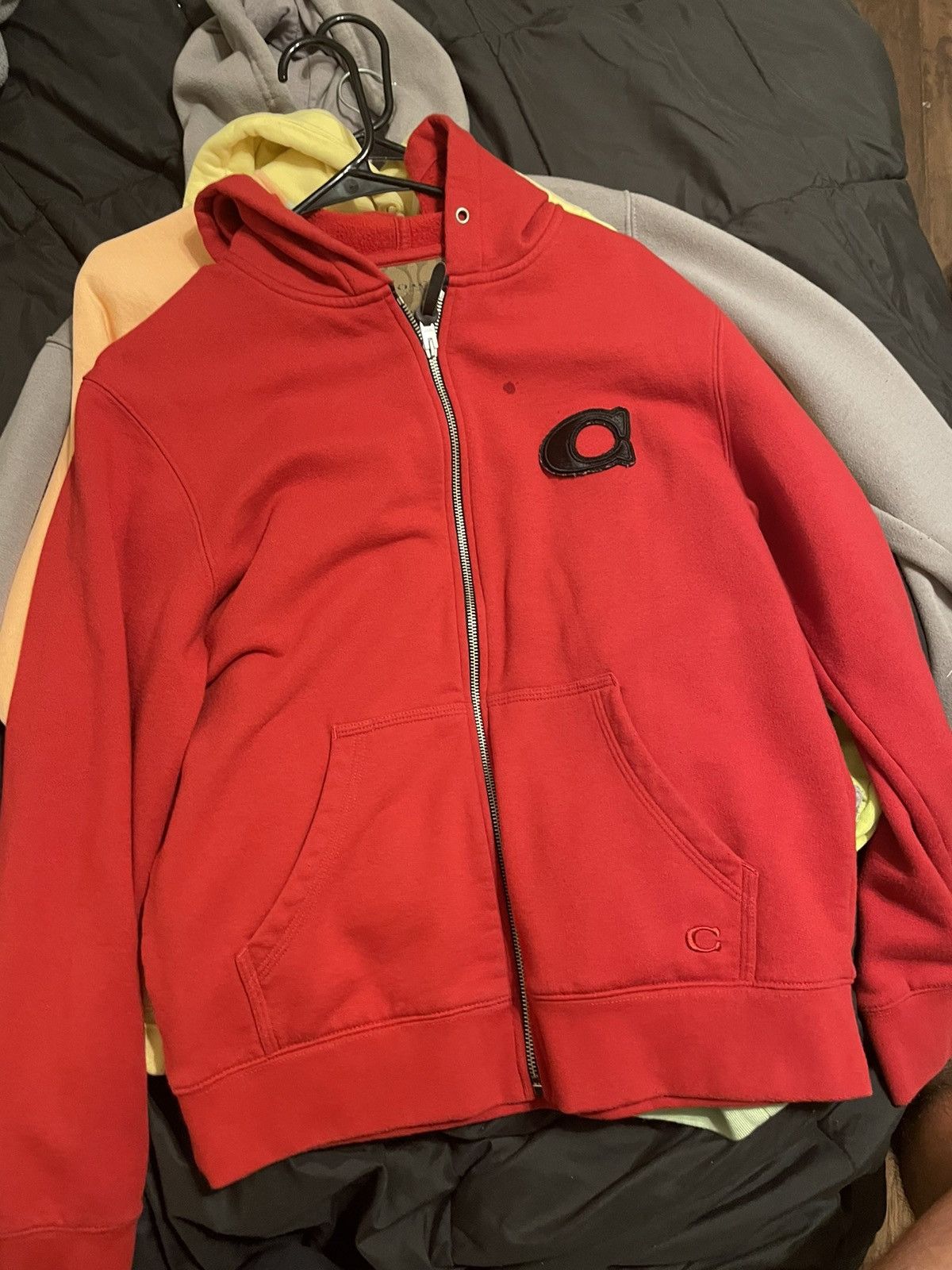 Coach Red coach zip up | Grailed