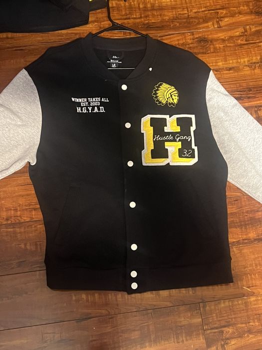 Vintage Hustle Gang Varsity Jacket | Grailed