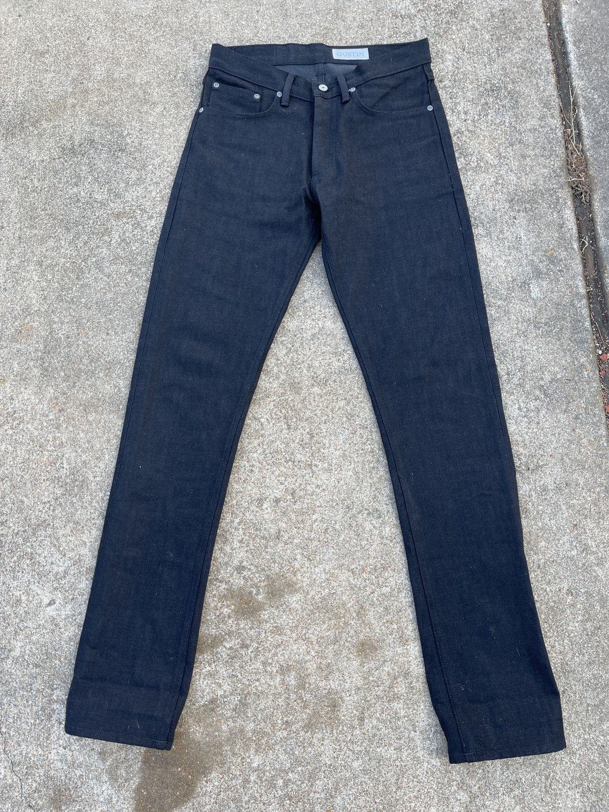 Gustin Gustin 16 oz Japanese Black x Coal Selvedge Denim Jeans | Grailed