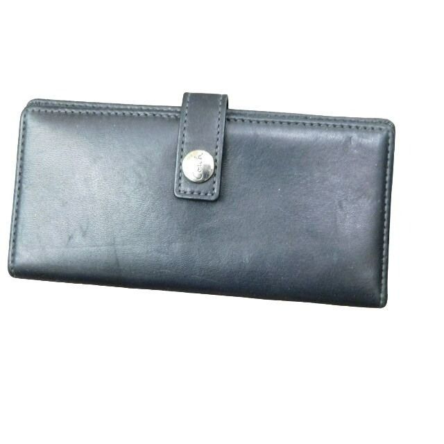 Coach Coach Black Thinner Style Leather Snap Closure Wallet | Grailed