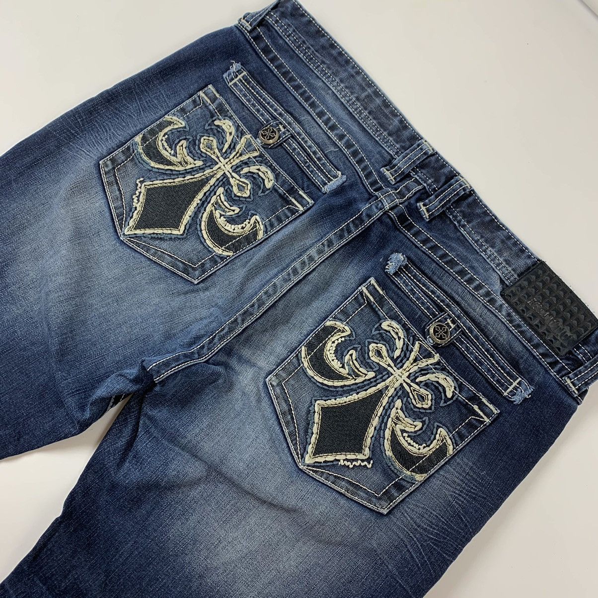 Affliction Affliction Black Premium biker denim pants | Grailed