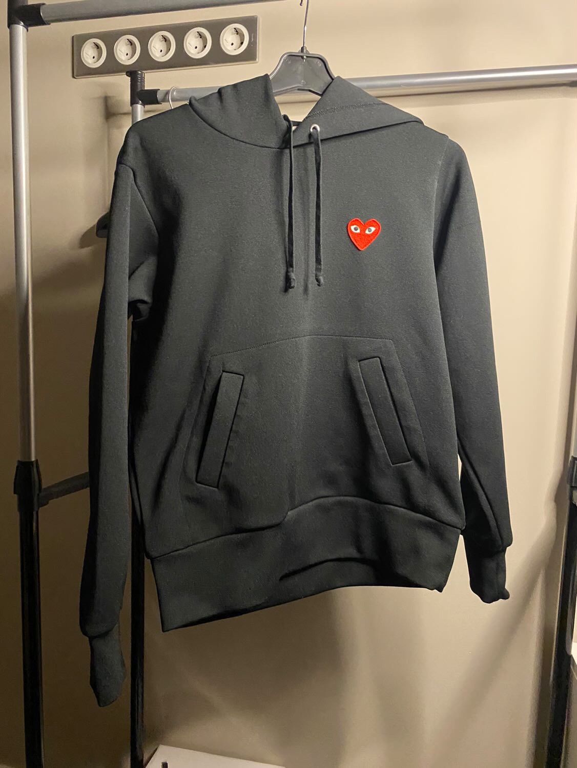 Comme des Garcons CDG Play black hoodie | Grailed