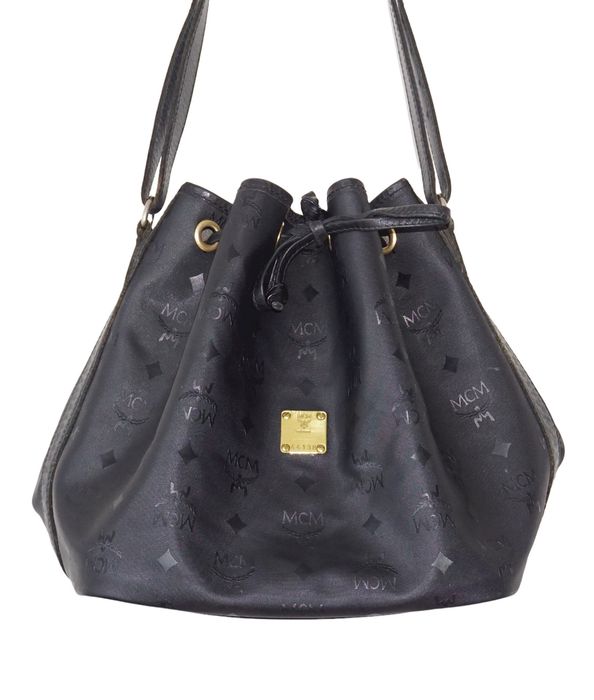 MCM MCM Dessau Drawstring Monogram Bag | Grailed