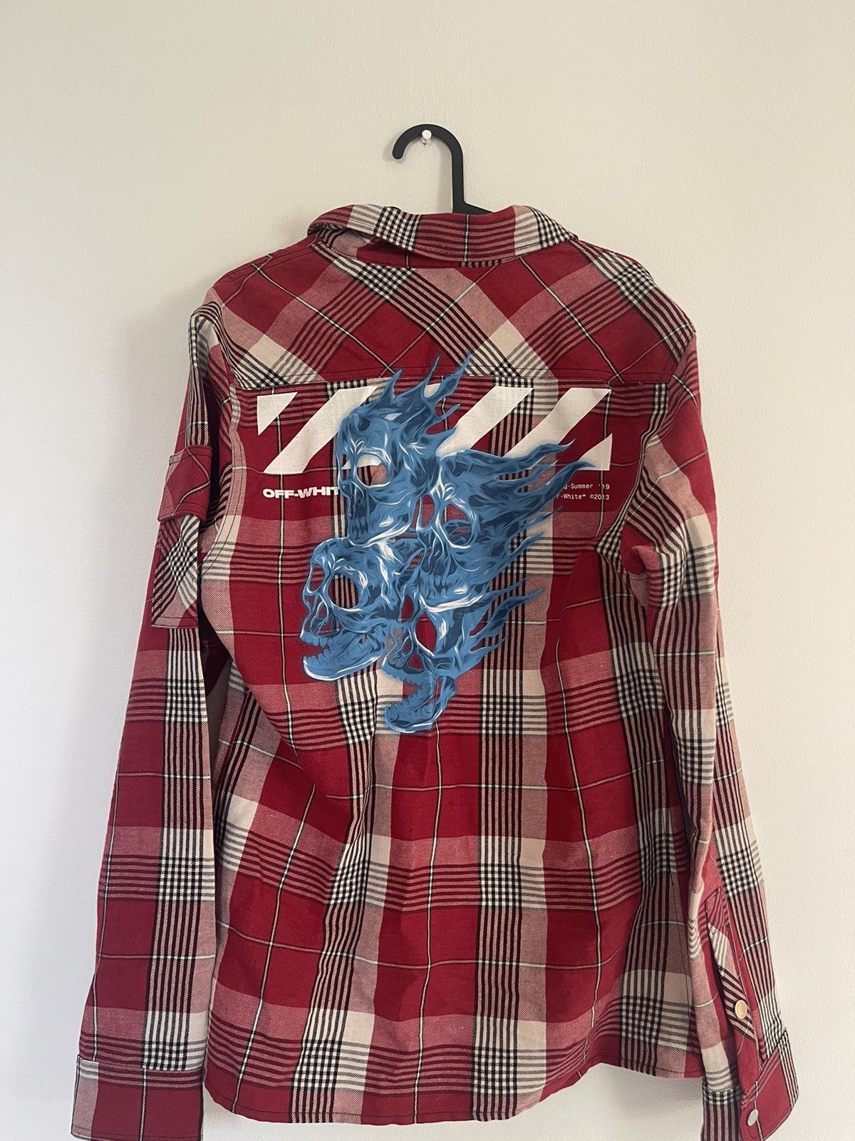 Off-White Off white skull flannel | Grailed