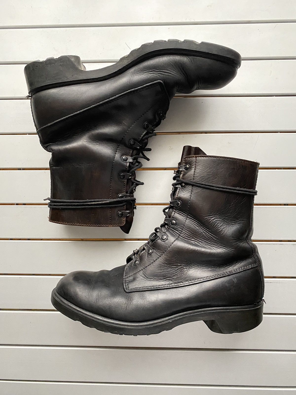Avant Garde × Vintage Vintage combat leather boots | Grailed