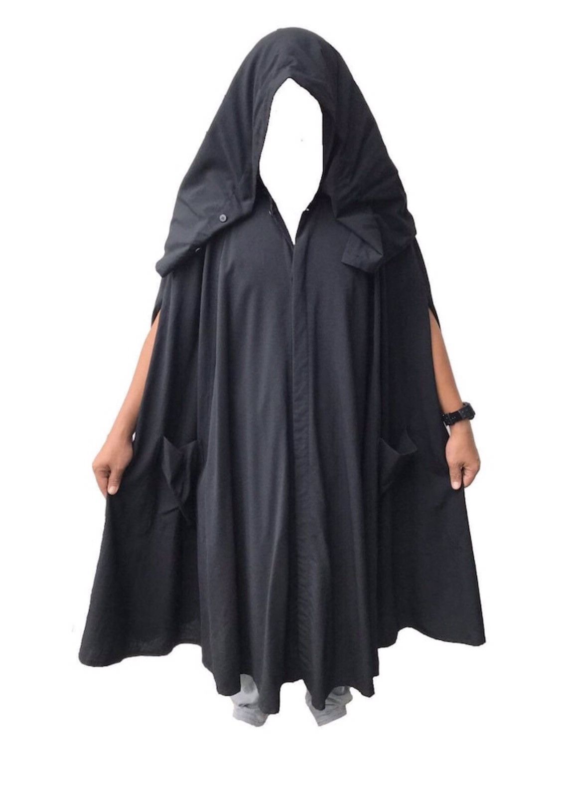 Yohji Yamamoto Yohji Yamamoto Cloaks Hoodie Sleeveles Archival Light ...