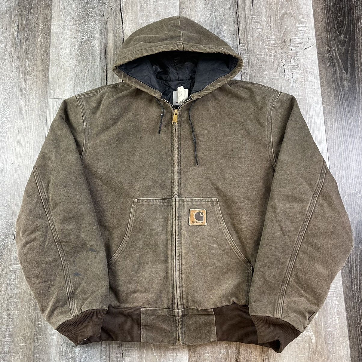 Vintage Vintage 1990s Brown Carhartt hooded jacket | Grailed