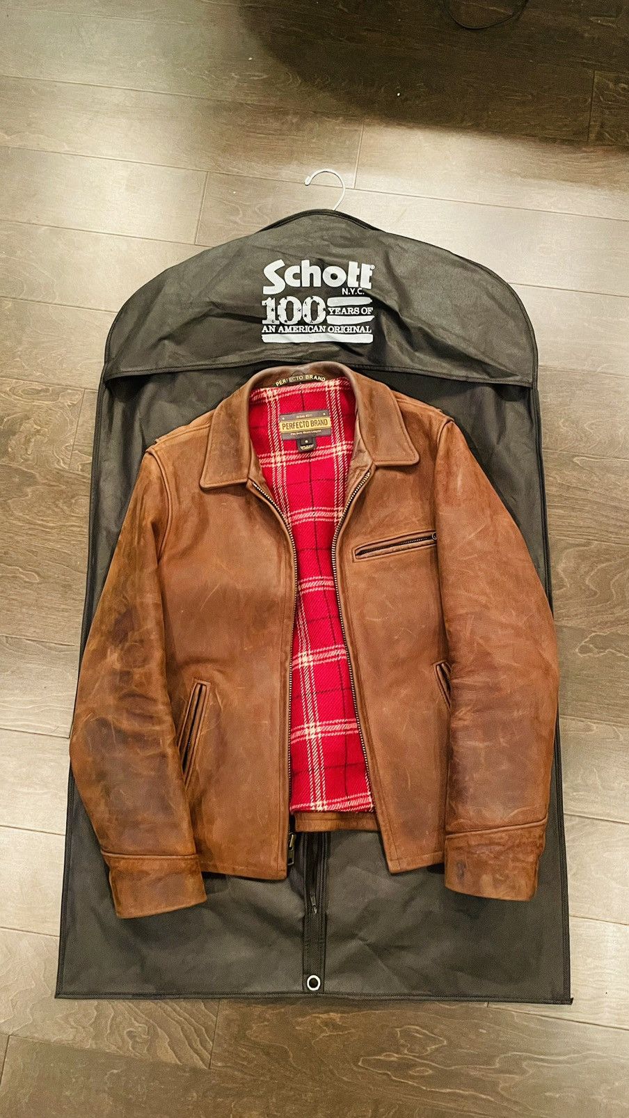 Schott Schott P673 Storm- Heavyweight Oiled Nubuck Leather Jacket | Grailed