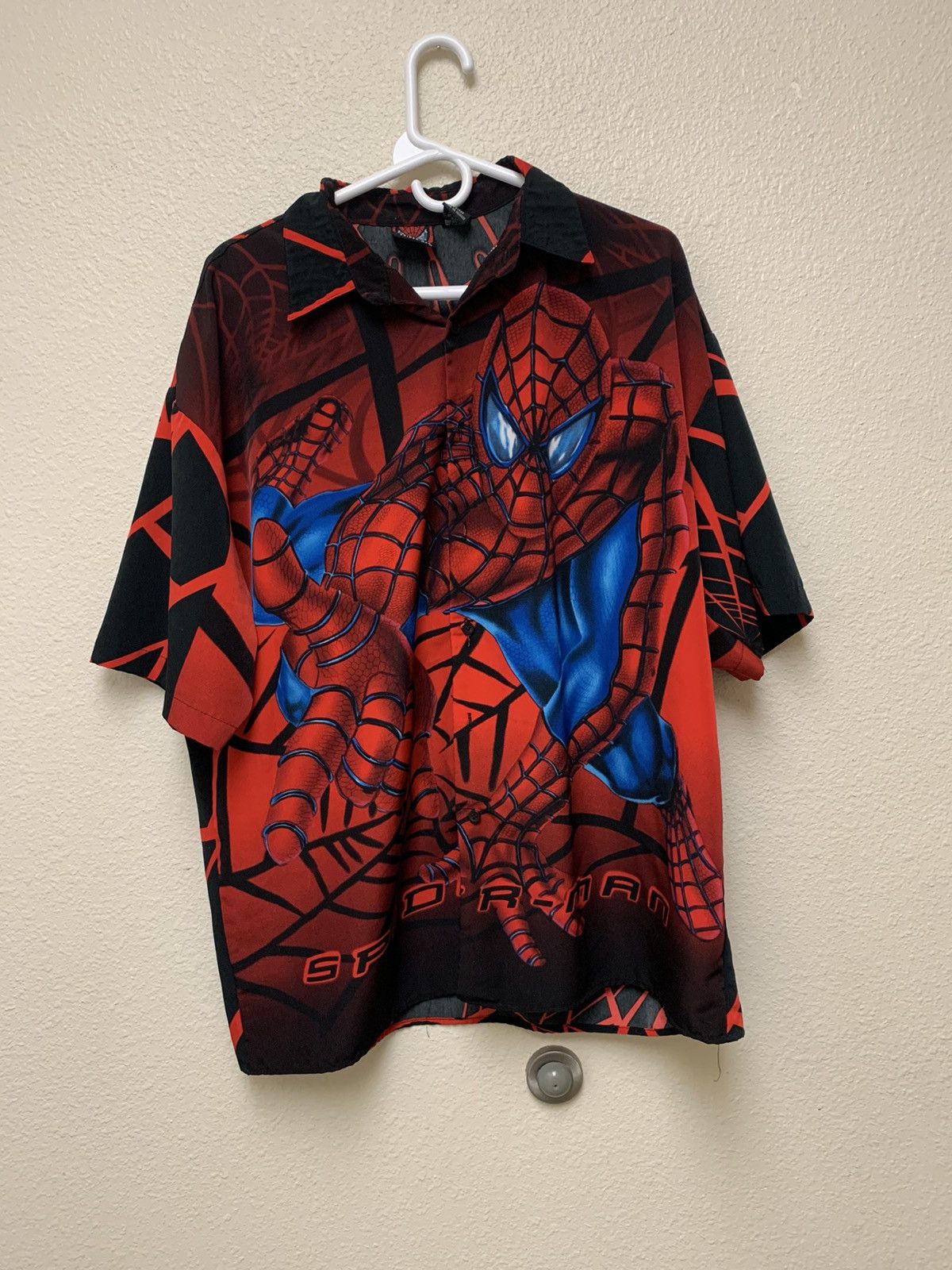 Comics × Marvel Comics × Streetwear 2002 Spider-Man Button Up | Grailed