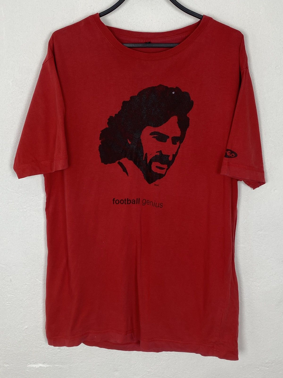 Vintage 00s Vintage George Best Football Genius T-Shirt In Red | Grailed