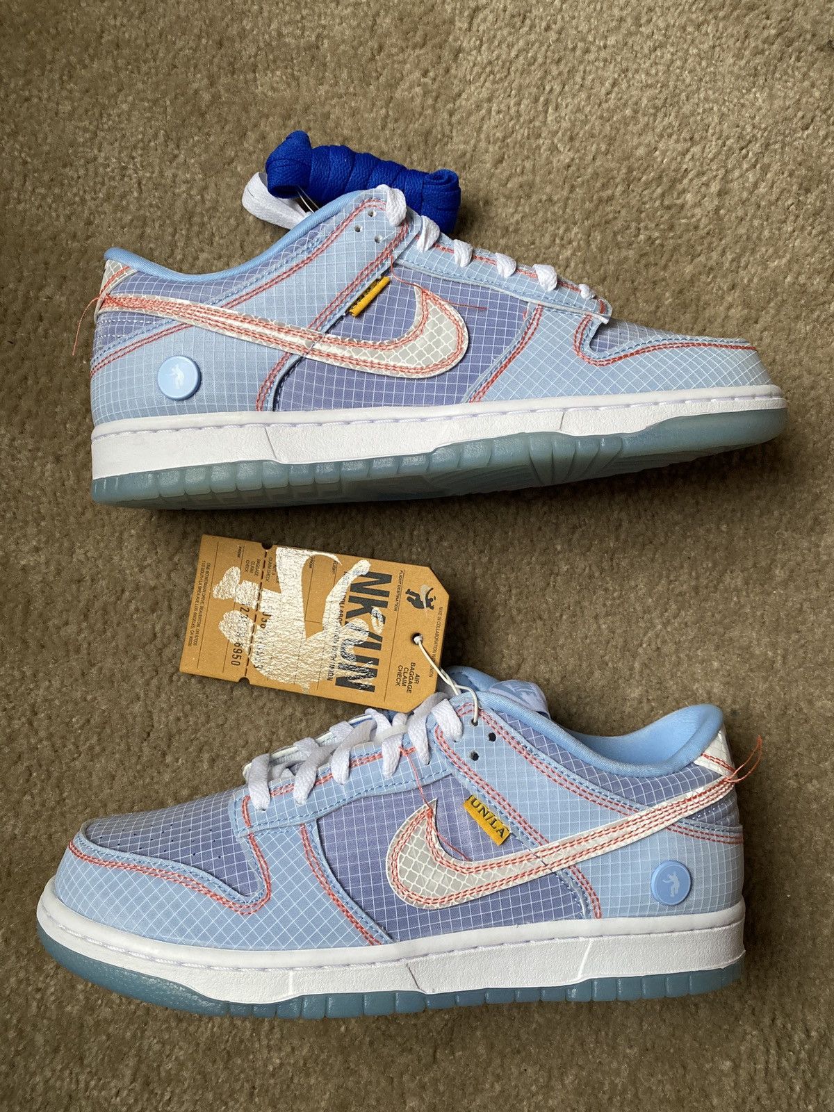 Nike × Union La Union LA x Nike Dunk Low Passport Pack Argon | Grailed