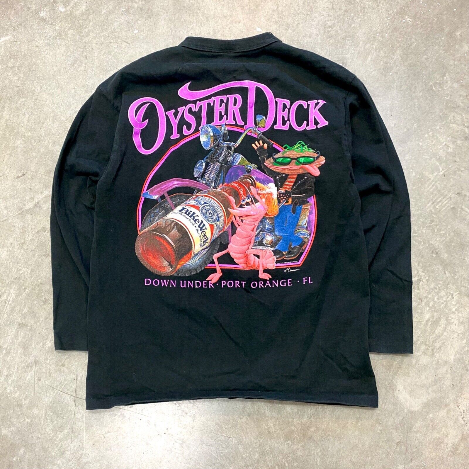 Vintage VTG 90s Oyster Deck Bike Week Graphic Budweiser T | Grailed