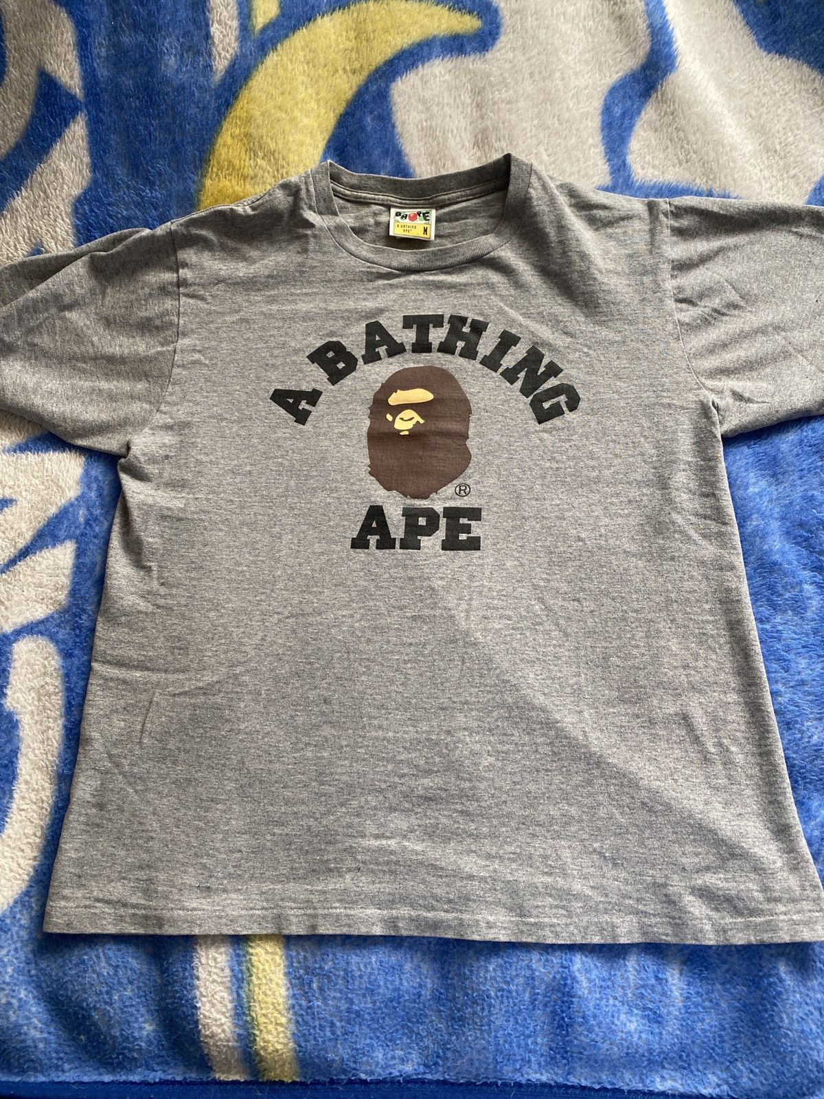 Bape Grey Bape Tee | Grailed