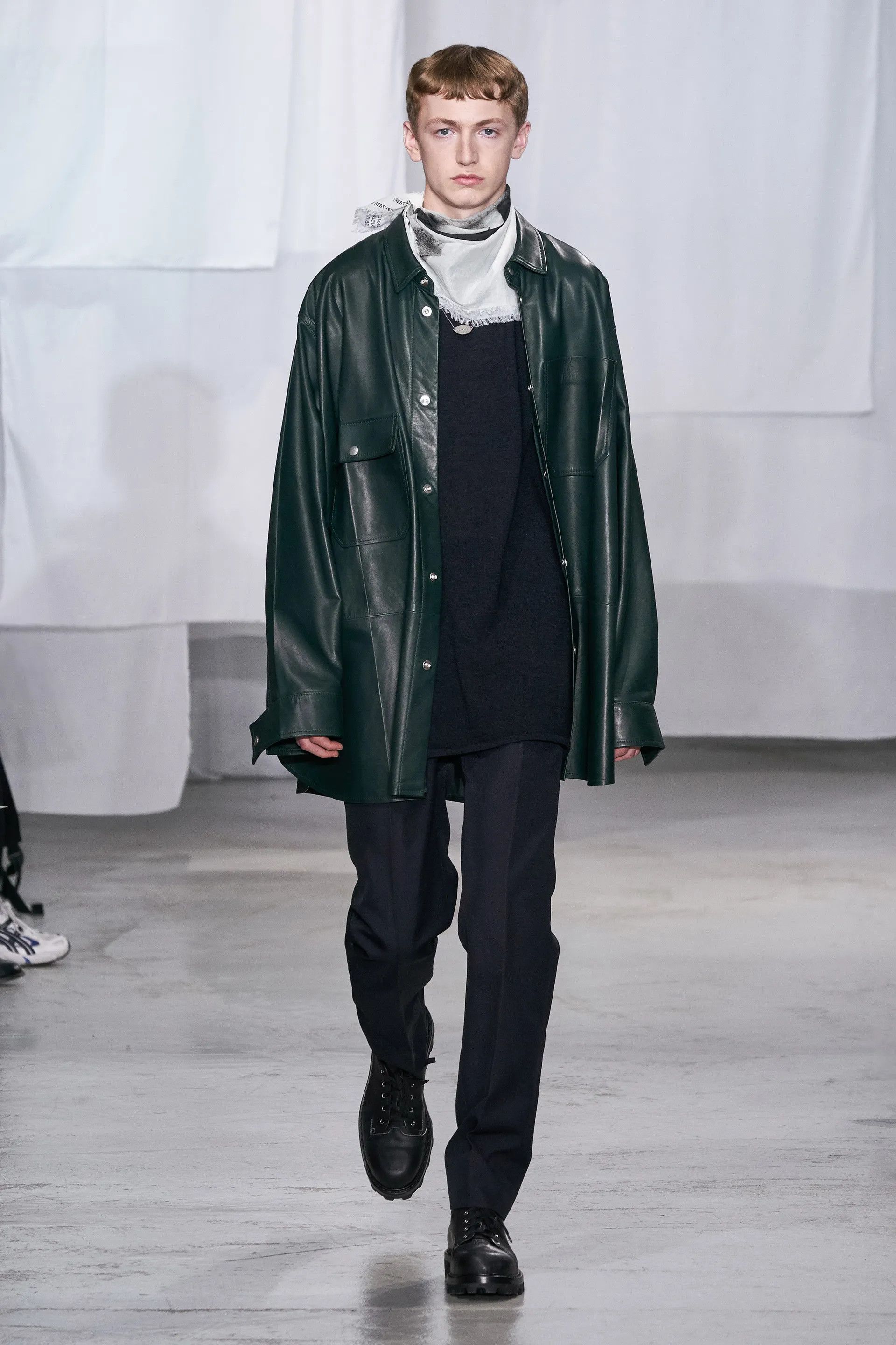 Designer × Luxury × Oamc $4.5K Max Leather Overshirt Jacket | Grailed