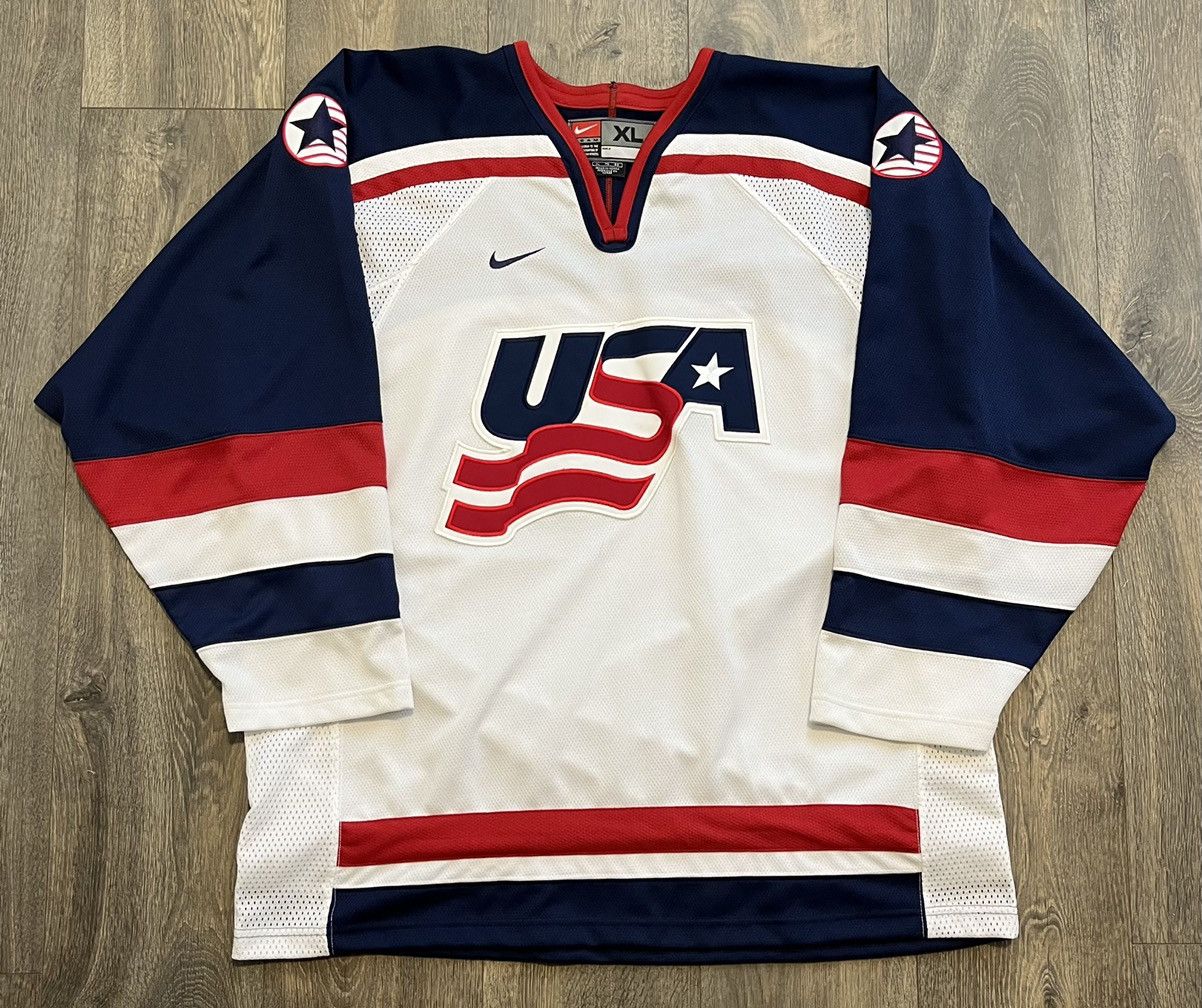 Nike × Usa Olympics × Vintage VTG Nike Team 2002 USA Olympic Hockey ...