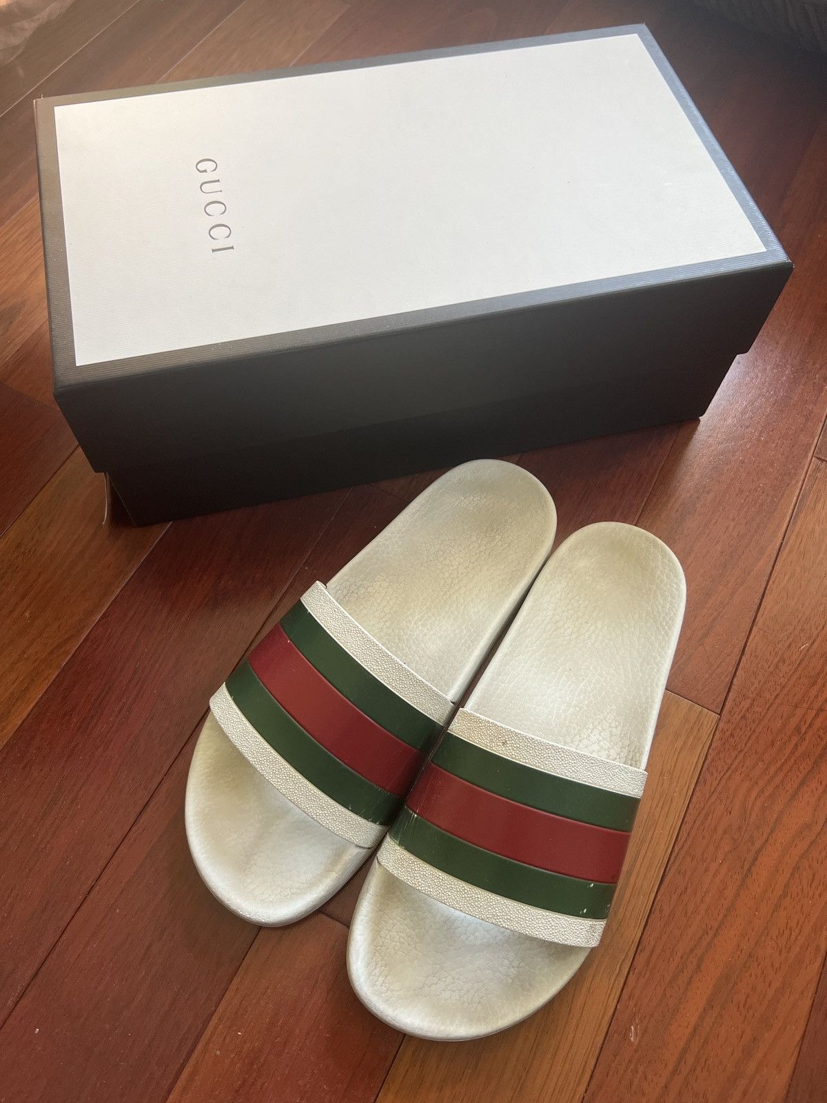 Gucci Gucci Pursuit Pool Slides | Grailed