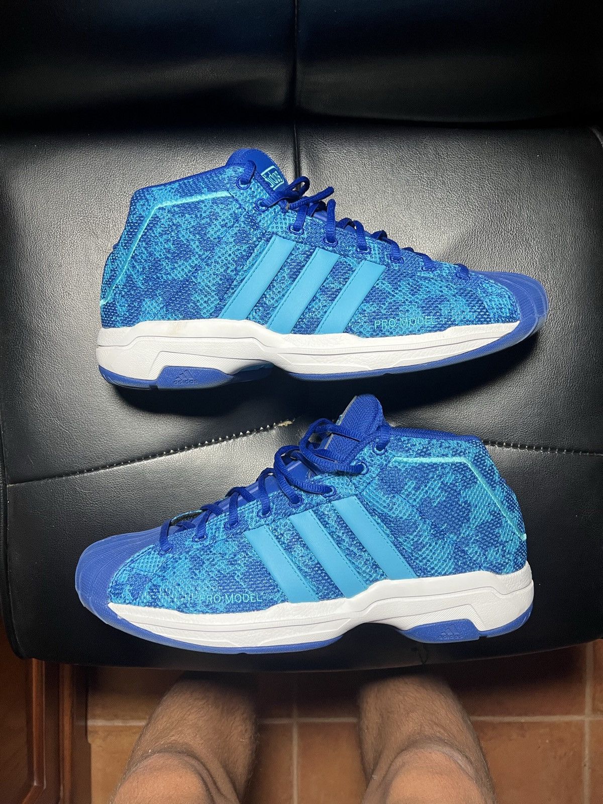 Adidas Pro Model 2G ‘Blue Snakeskin’ | Grailed