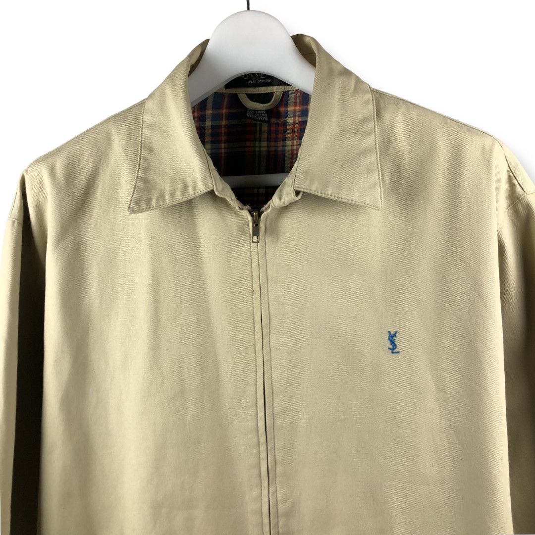 Yves Saint Laurent 🔥 YSL Logo Harrington Jacket | Grailed