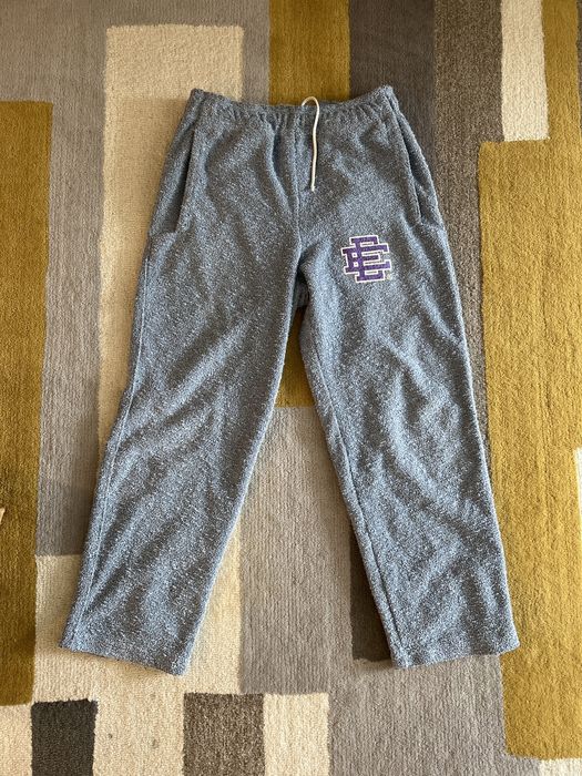 Eric Emanuel Eric Emmanuel sweatpants baby blue with purple EE | Grailed