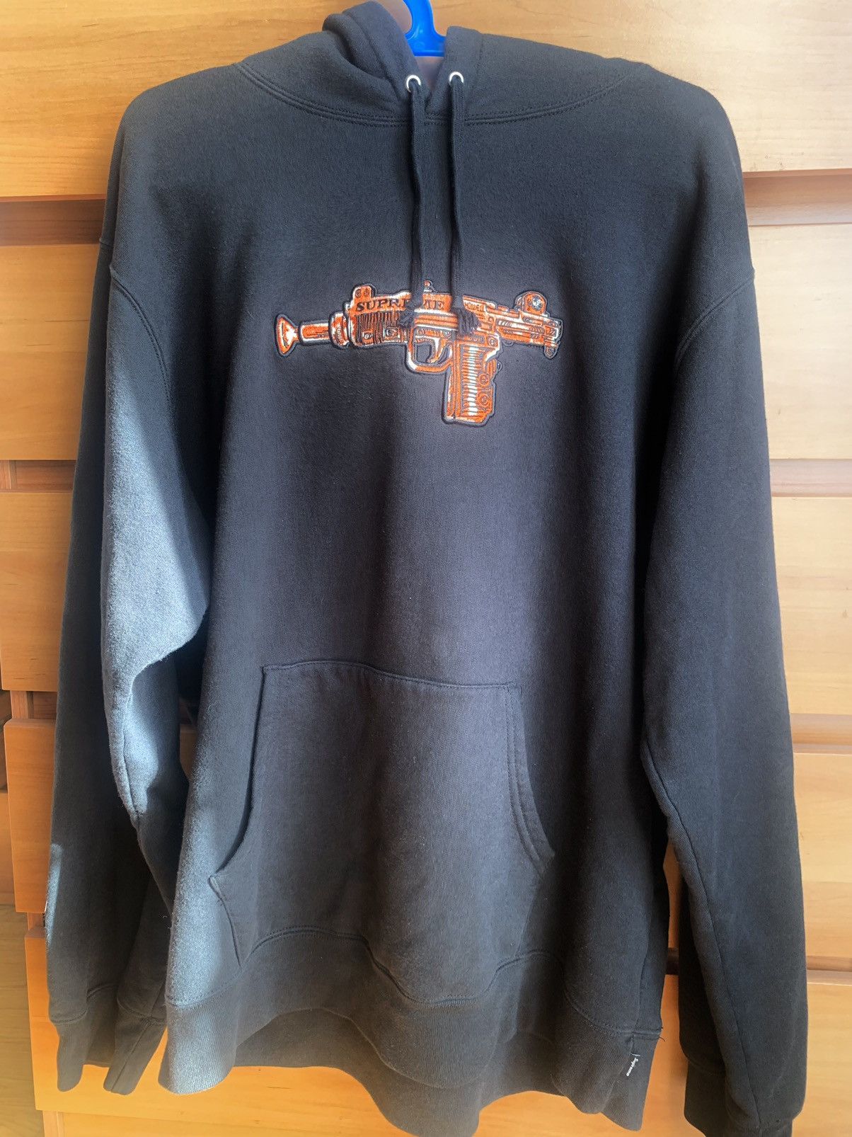 Supreme Uzi Supreme Hoodie Black | Grailed