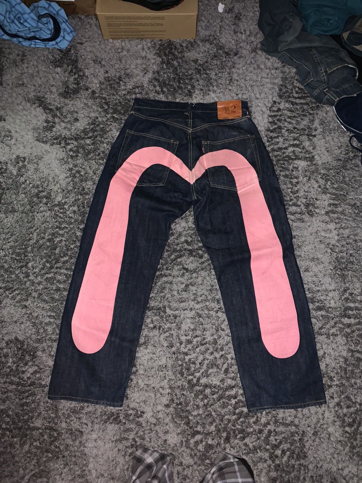 Evisu Evisu jeans (pink) | Grailed