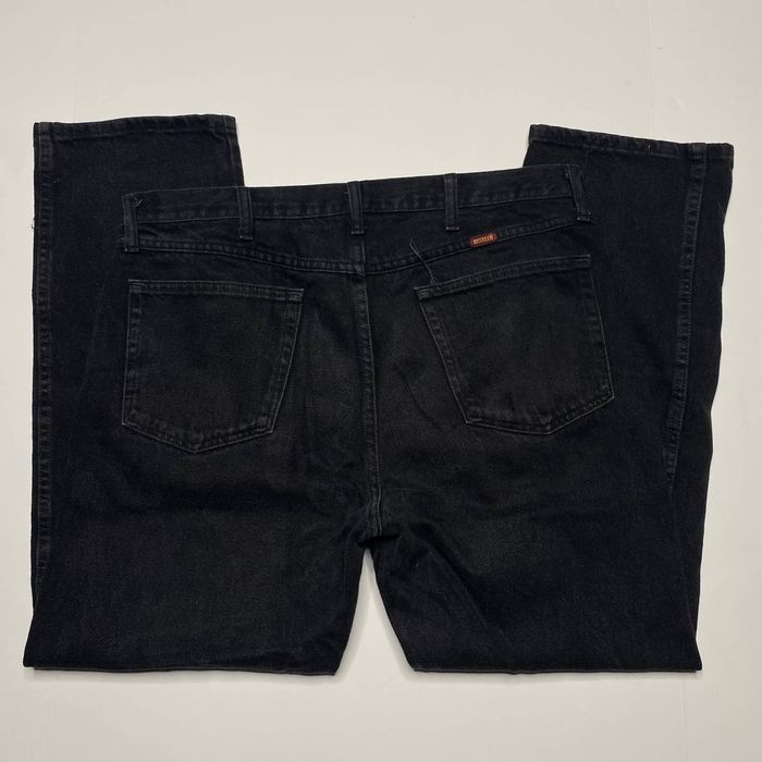 Workers Black Rustler Work Jeans Straight Fit Red Tab | Grailed