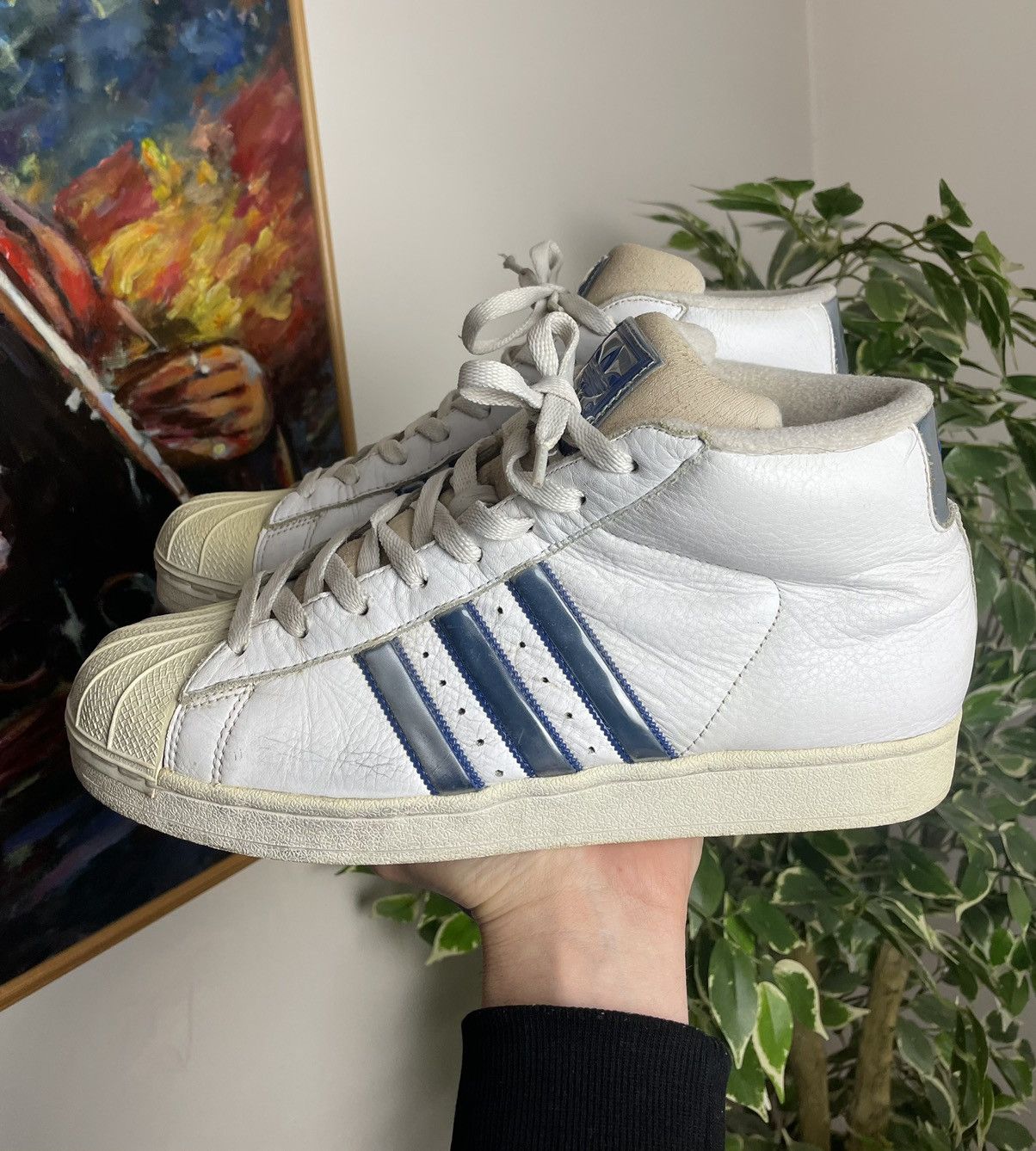 Adidas Vintage 00s Y2k Adidas Superstar High Sneakers Rap Run Dmc | Grailed