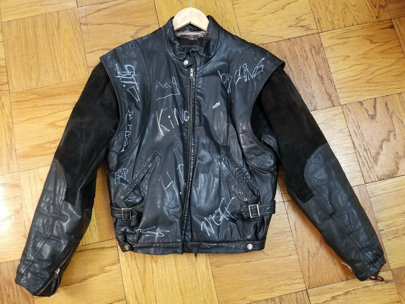 Vintage Vintage Cordovan Leather/Suede jacket | Grailed