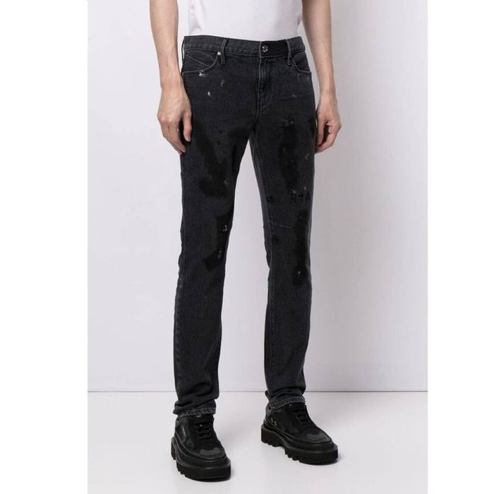 Rta RtA Mens Bryant Paint Splatter Skinny Jeans | Grailed