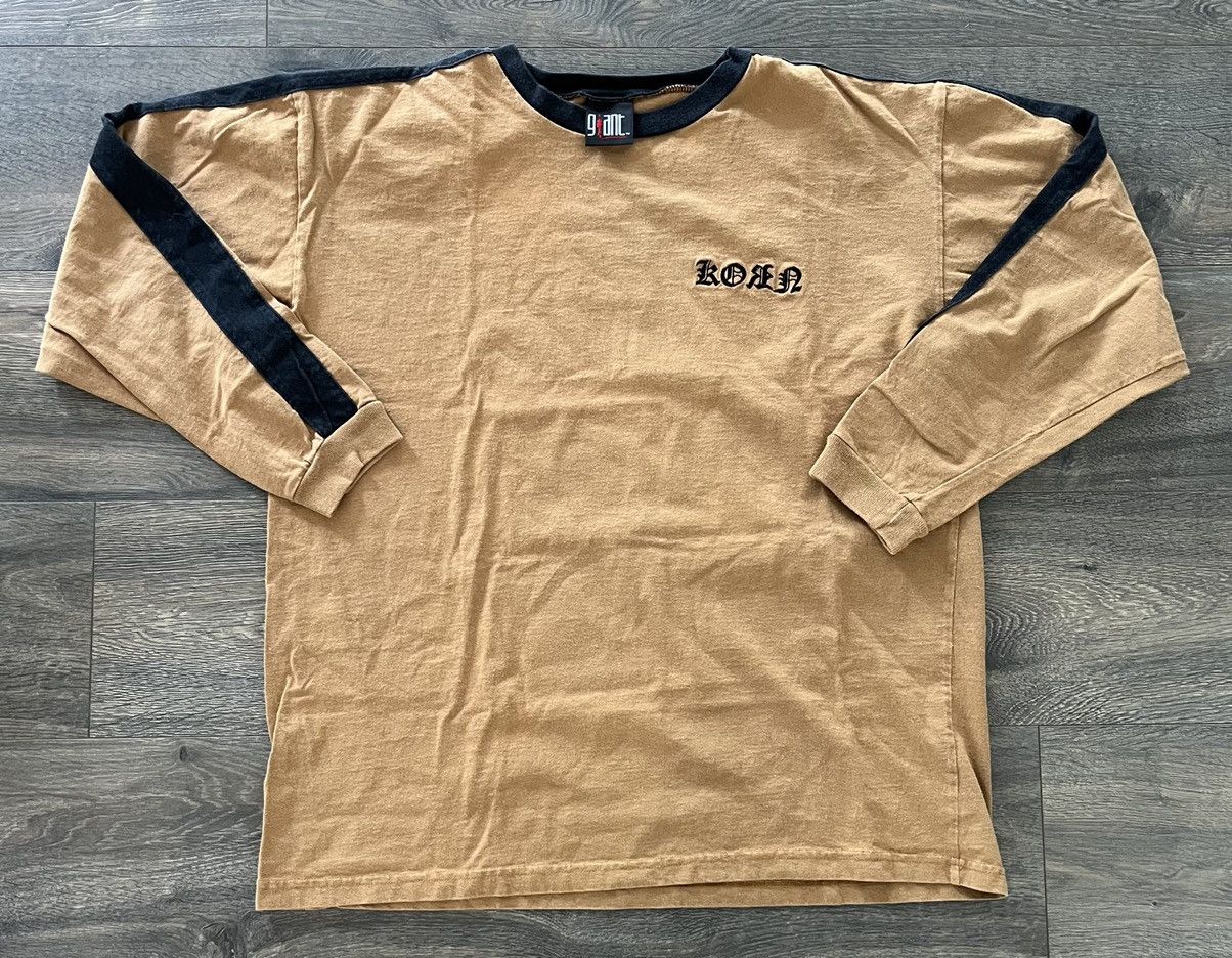 Giant × Rock Tees × Vintage Rare Vintage 90’s Korn Old English ...