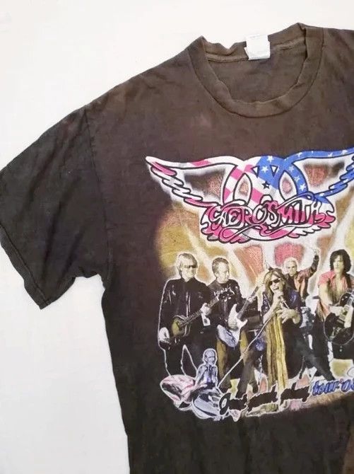 Band Tees Vintage Y2k Kiss x Aerosmith Summer Tour 2003 Band T Shirt | Grailed
