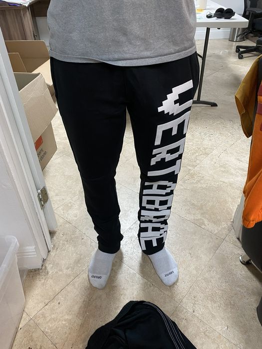 Vertabrae Vertebrae Straight Legged Sweatpants Black/White | Grailed