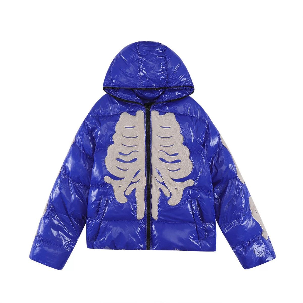 Japanese Brand × Streetwear × Vintage Skeleton Puffer Jacket | Grailed