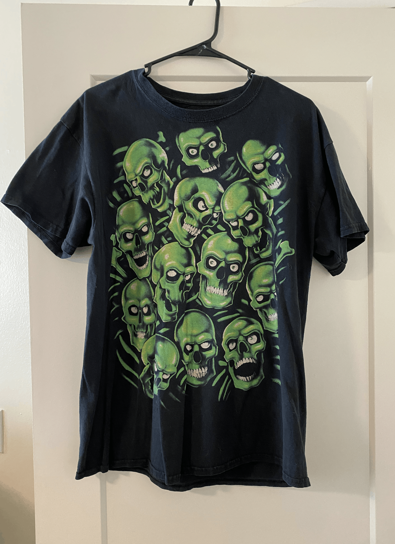 Liquid Blue × Skulls × Vintage Liquid Blue Green Fire Skulls "3 6 Mafia ...