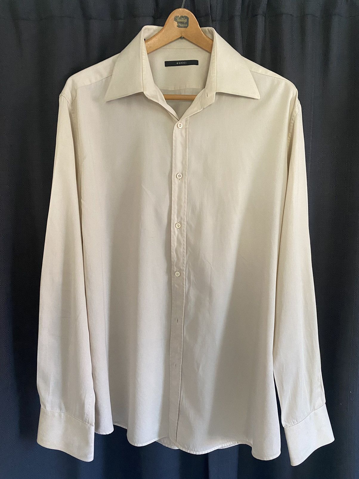 Gucci × Tom Ford Gucci Tom Ford Cream Colored Button Up | Grailed
