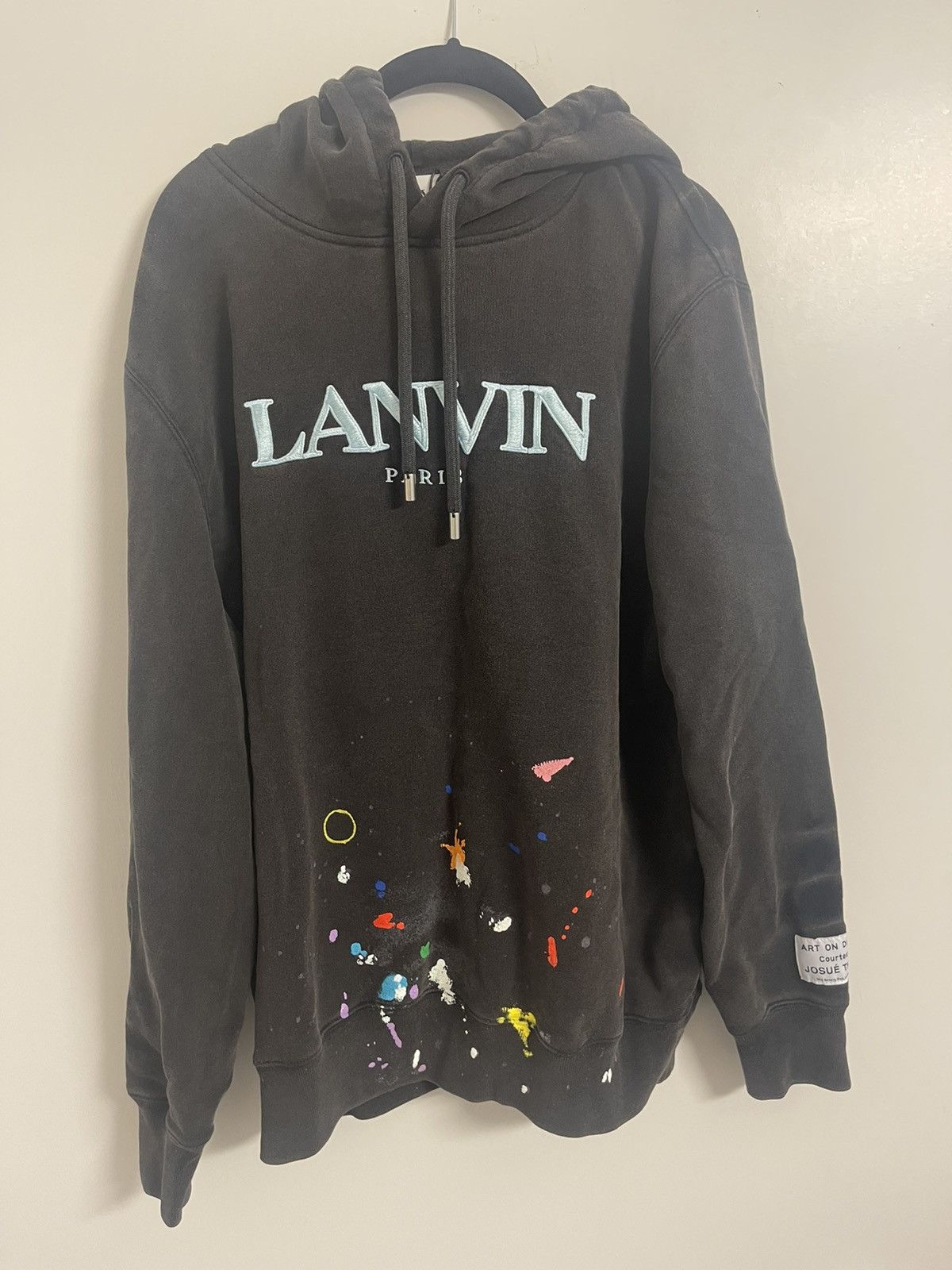 Gallery Dept. × Lanvin Lanvin x Gallery Dept Paint Splatter Hoodie ...