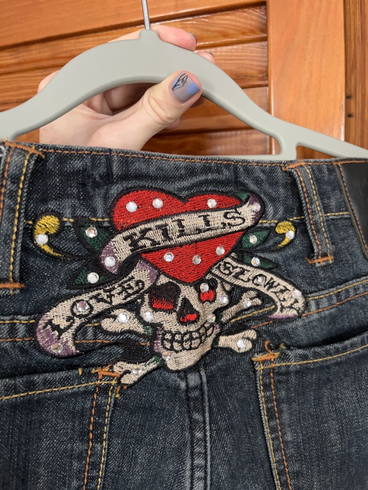 Ed Hardy × Streetwear × Vintage Ed hardy low rise jeans with ...