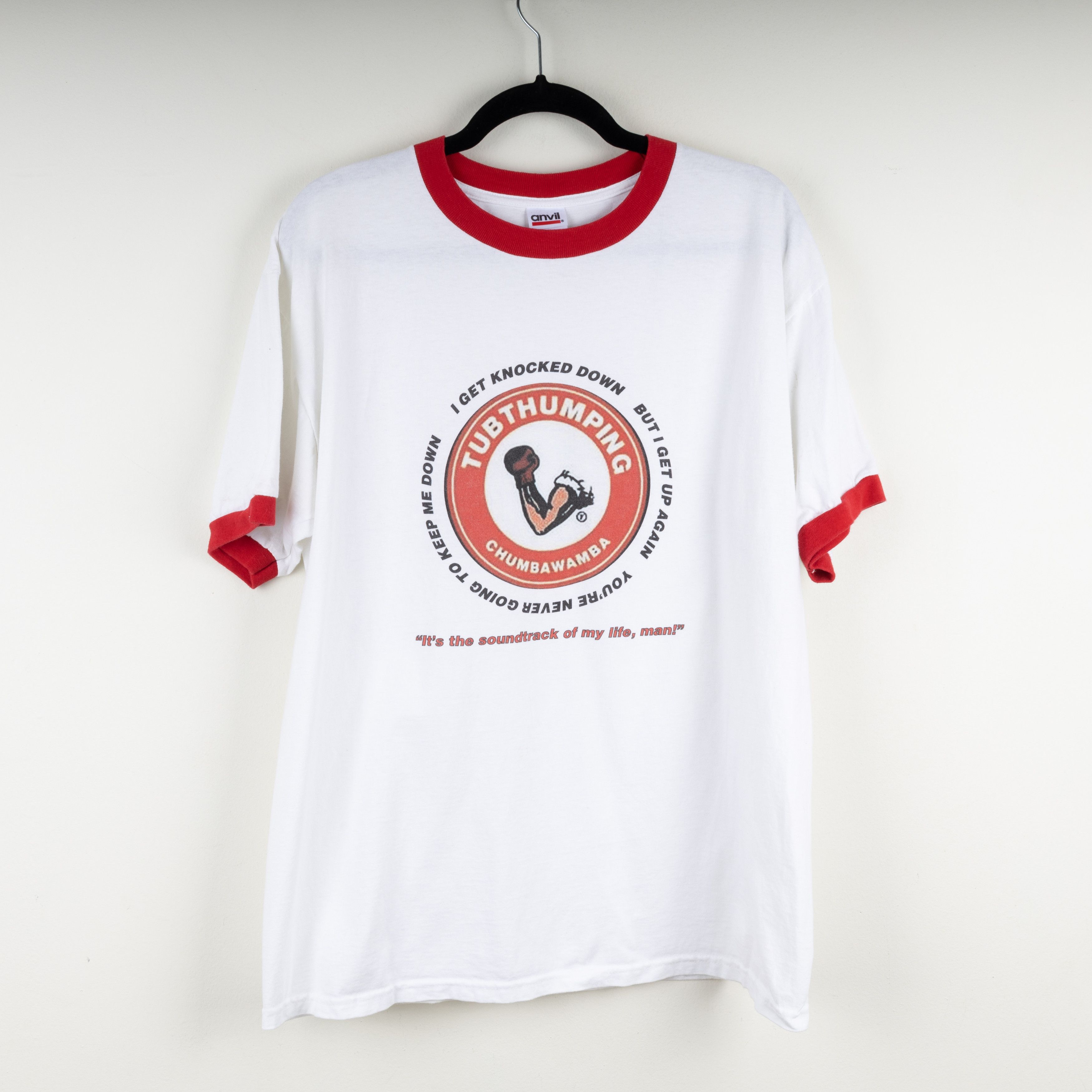 Anvil Vintage 90s Chumbawamba Tubthumping Band Tee | Grailed