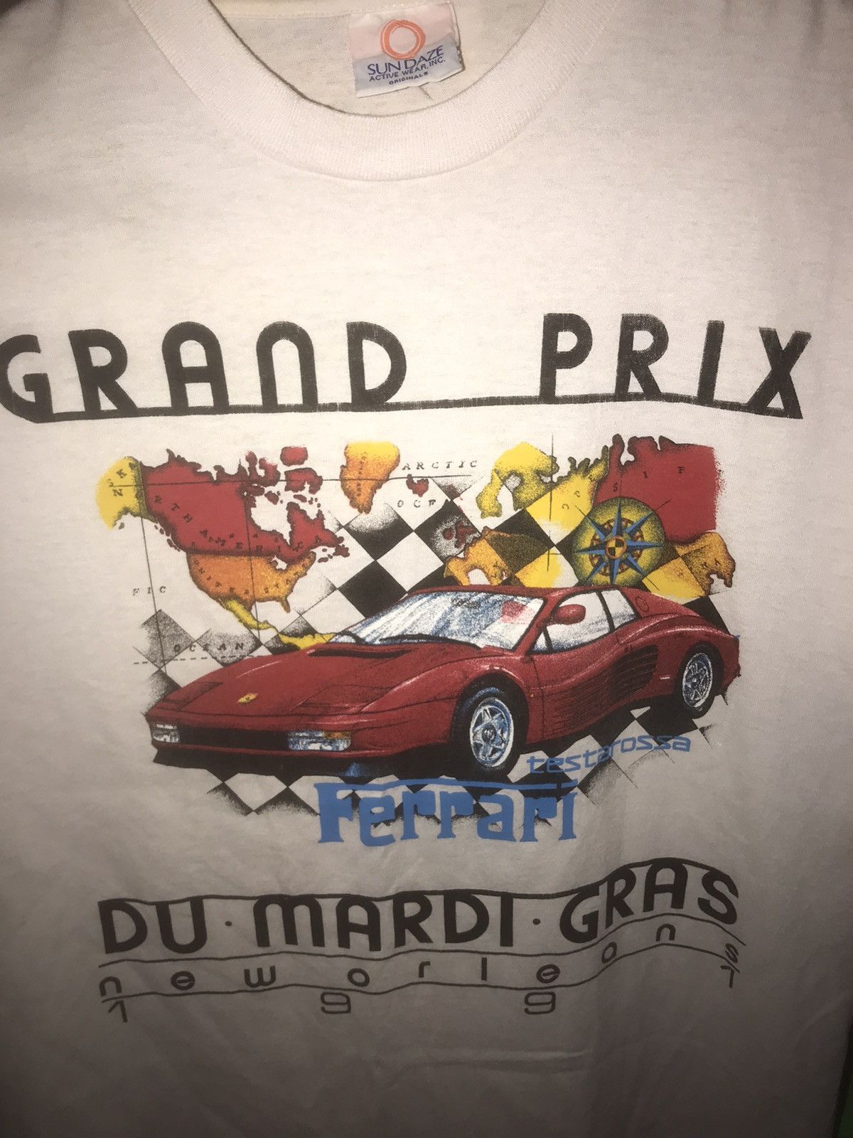 Vintage Vintage Ferrari Testarossa Grand Prix Racing Car Tee Shirt ...