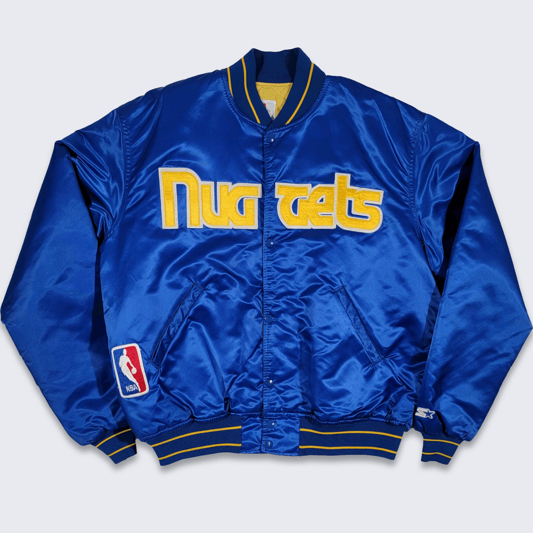 Vintage Denver Nuggets Vintage 90s Starter Satin Bomber Jacket | Grailed