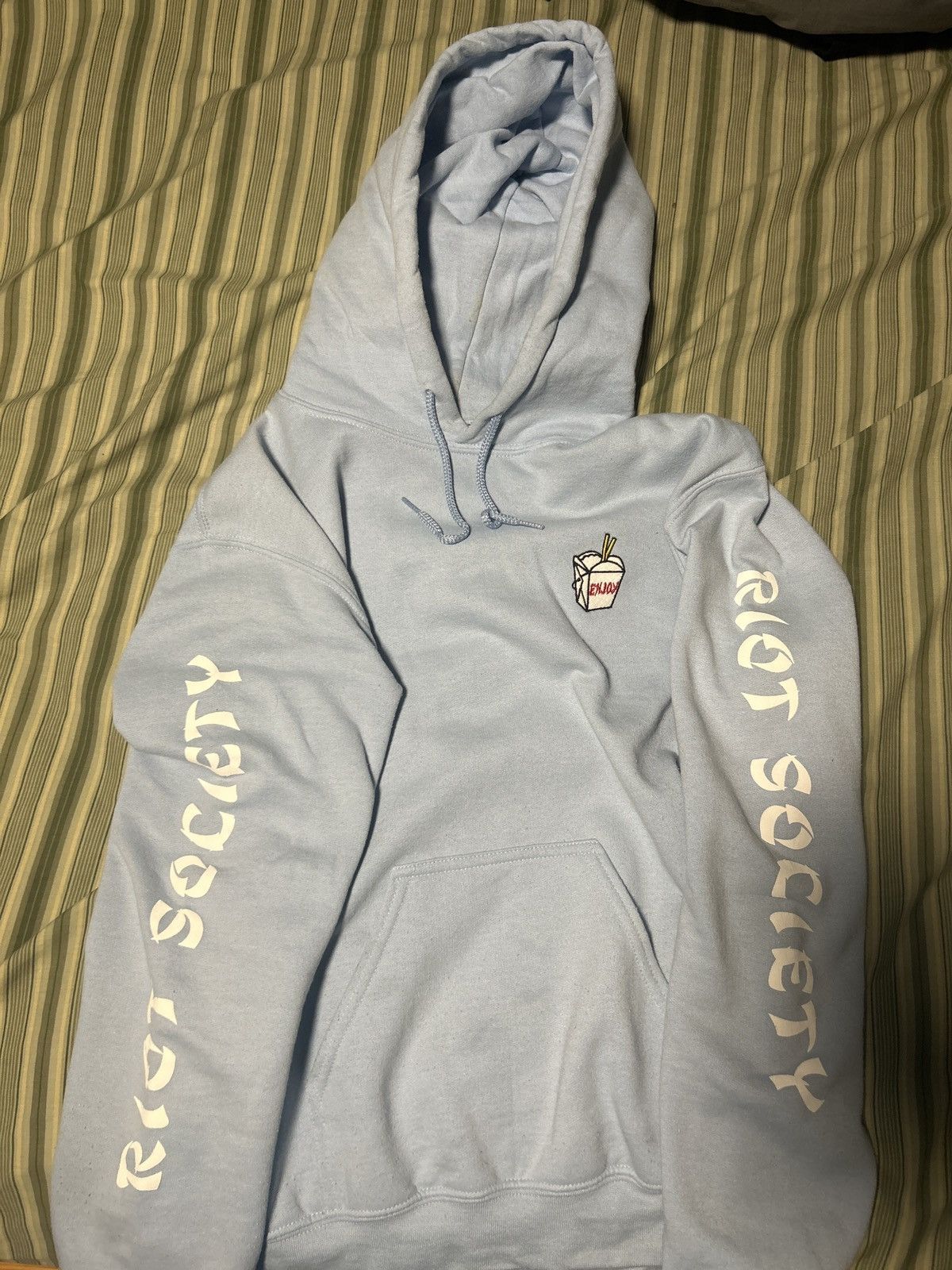 Vintage Baby Blue Riot Society Hoodie | Grailed