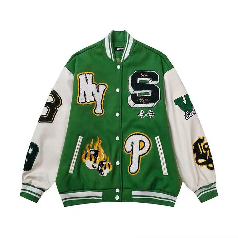 Art × Japanese Brand × Varsity Jacket Viral Big Letterman Varsity ...