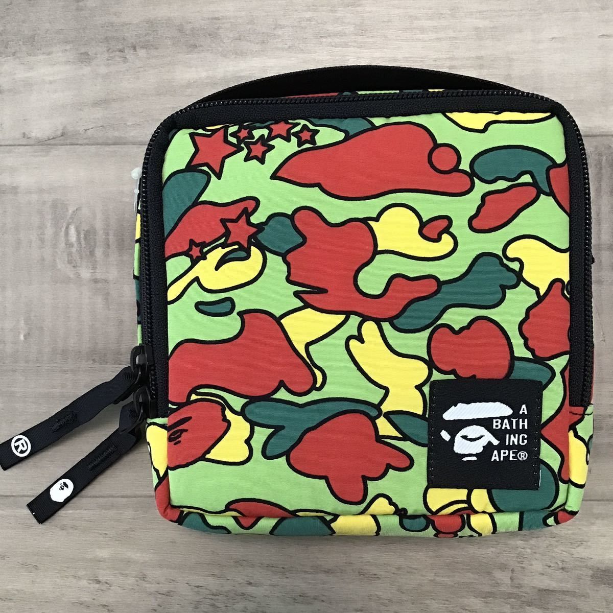 Bape × Nigo BAPE psyche camo pouch mini bag a bathing ape sta camo ...