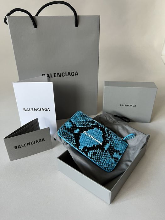 Balenciaga Balenciaga LIMITED EDITION Python Skin Zip-up Wallet | Grailed