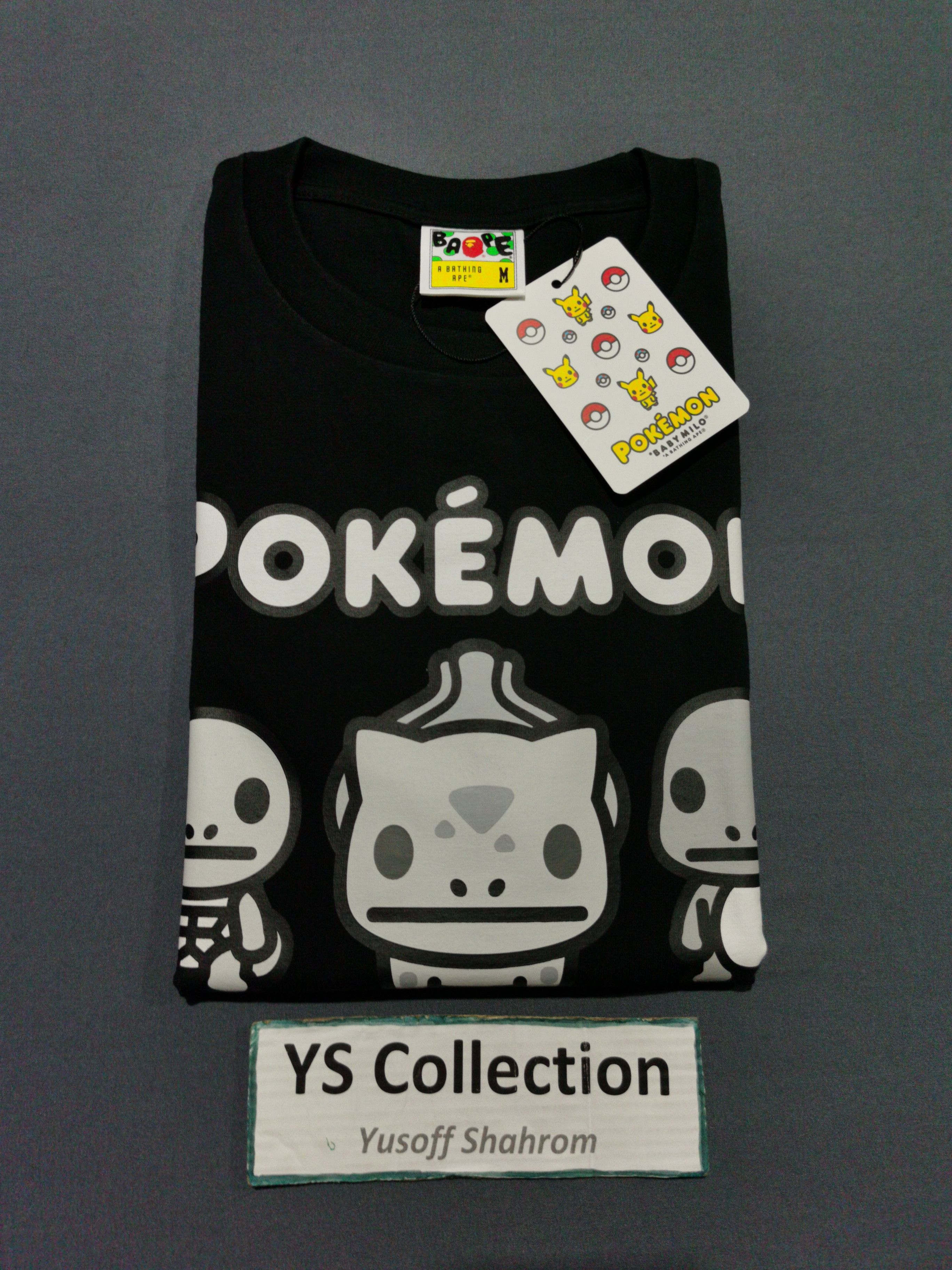 Bape × Pokemon Bape x Pokemon Monotone Starters Tee | Grailed