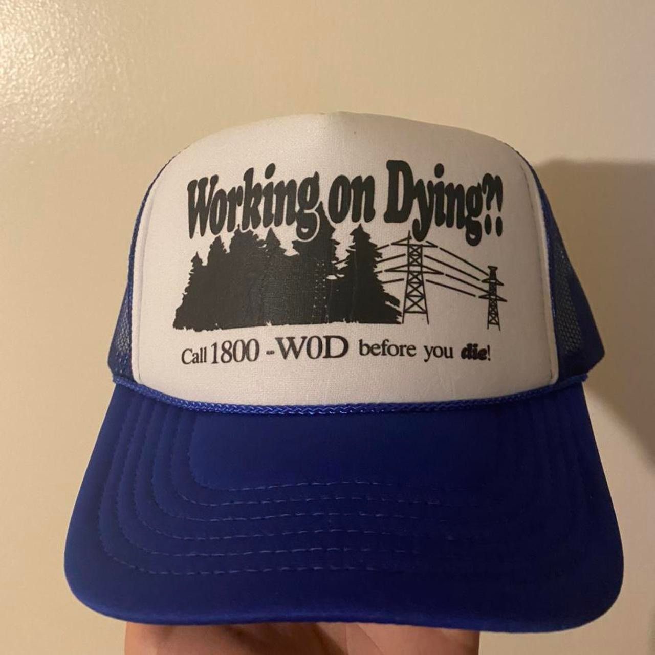 Drain Gang × Japanese Brand × Vintage WORKING ON DYING HAT | Grailed